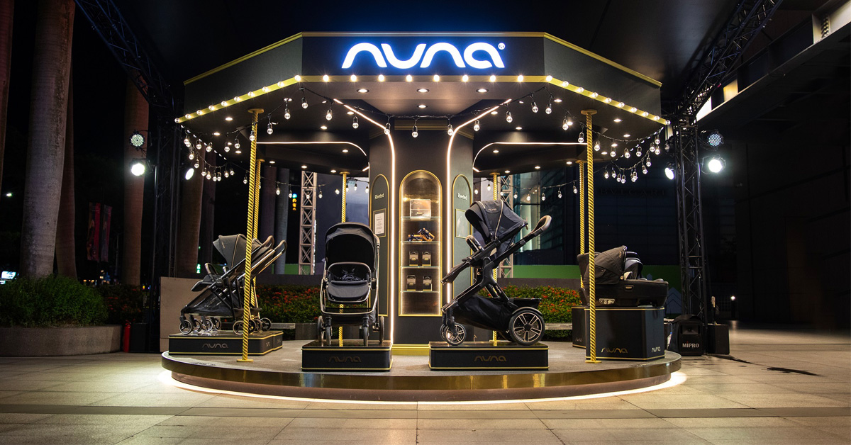 嬰童精品【Nuna尊爵嘉年華】 8月全台夢幻巡迴 時髦父母快跟上 絕美黑金旋轉木馬顛覆育兒印象｜Mombaby 媽媽寶寶懷孕生活網