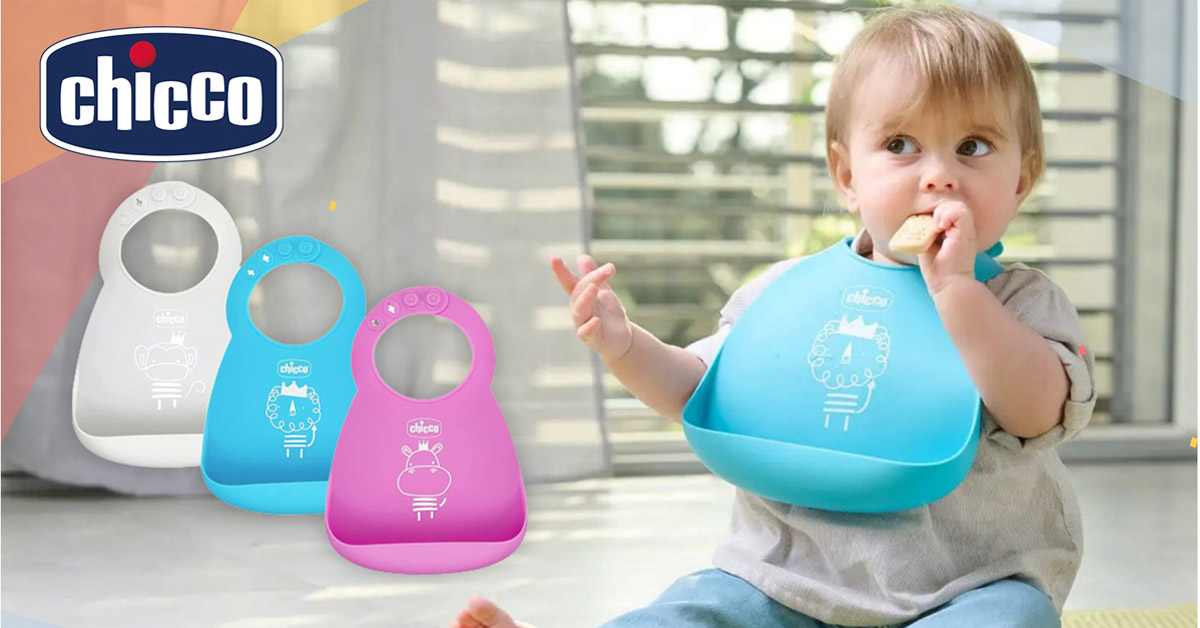 Chicco立體口袋式防水圍兜新登場｜Mombaby 媽媽寶寶懷孕生活網